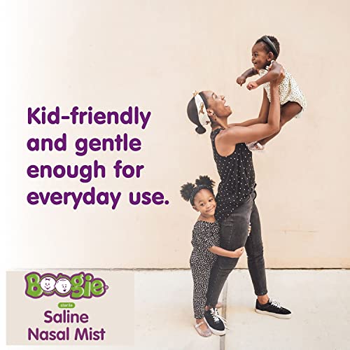 Boogie Mist Baby Saline Nasal Spray, Nasal Decongestant, Made with Saline, Fresh, 3.1 Ounce (Pack of 3)