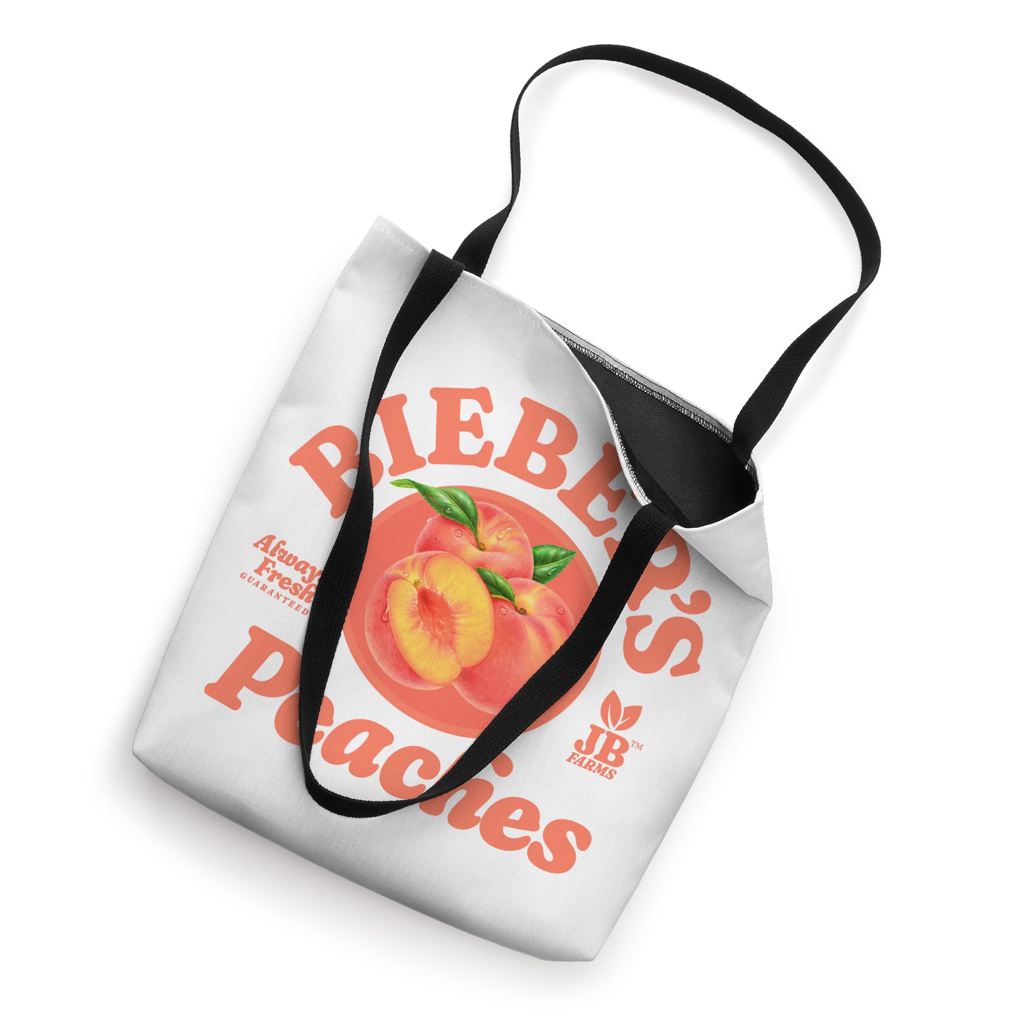 Official Justin Bieber Peaches White Tote Bag