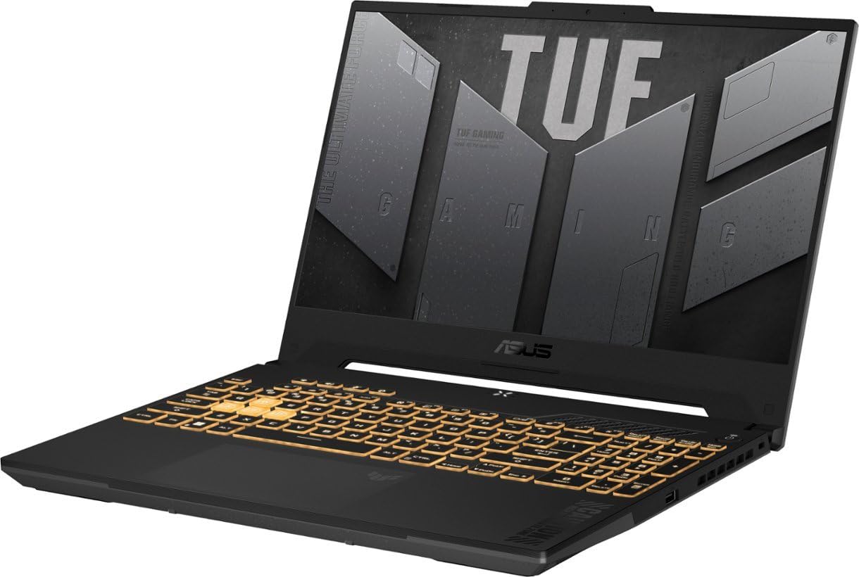 Asus TUF F15 Gaming Laptop 15.6" FHD 144Hz Intel 14-Core i7-12700H (Beat i9-11950H) 32GB RAM 2TB SSD GeForce RTX 4070 8GB Graphic Backlit Thunderbolt 4 USB-C Win11 Grey + HDMI Cable