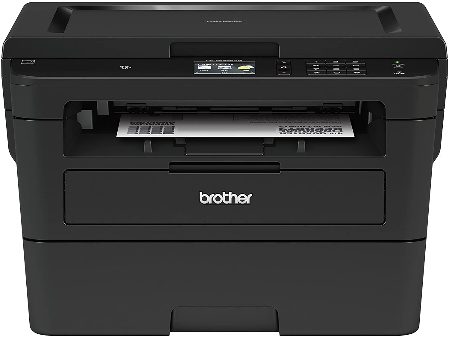 Brother L-2395DW Series Compact Monochrome All-in-One Laser Printer I Print Scan Copy I 2.7" Color LCD I Wireless | Mobile Printing I Auto 2-Sided Printing I 36 ppm + Printer Cable