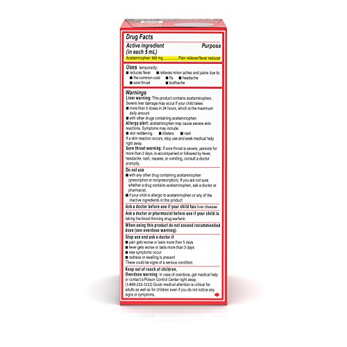 Children's Tylenol Very Berry Strawberry Flavor, 4-Ounce (Pack of 2)