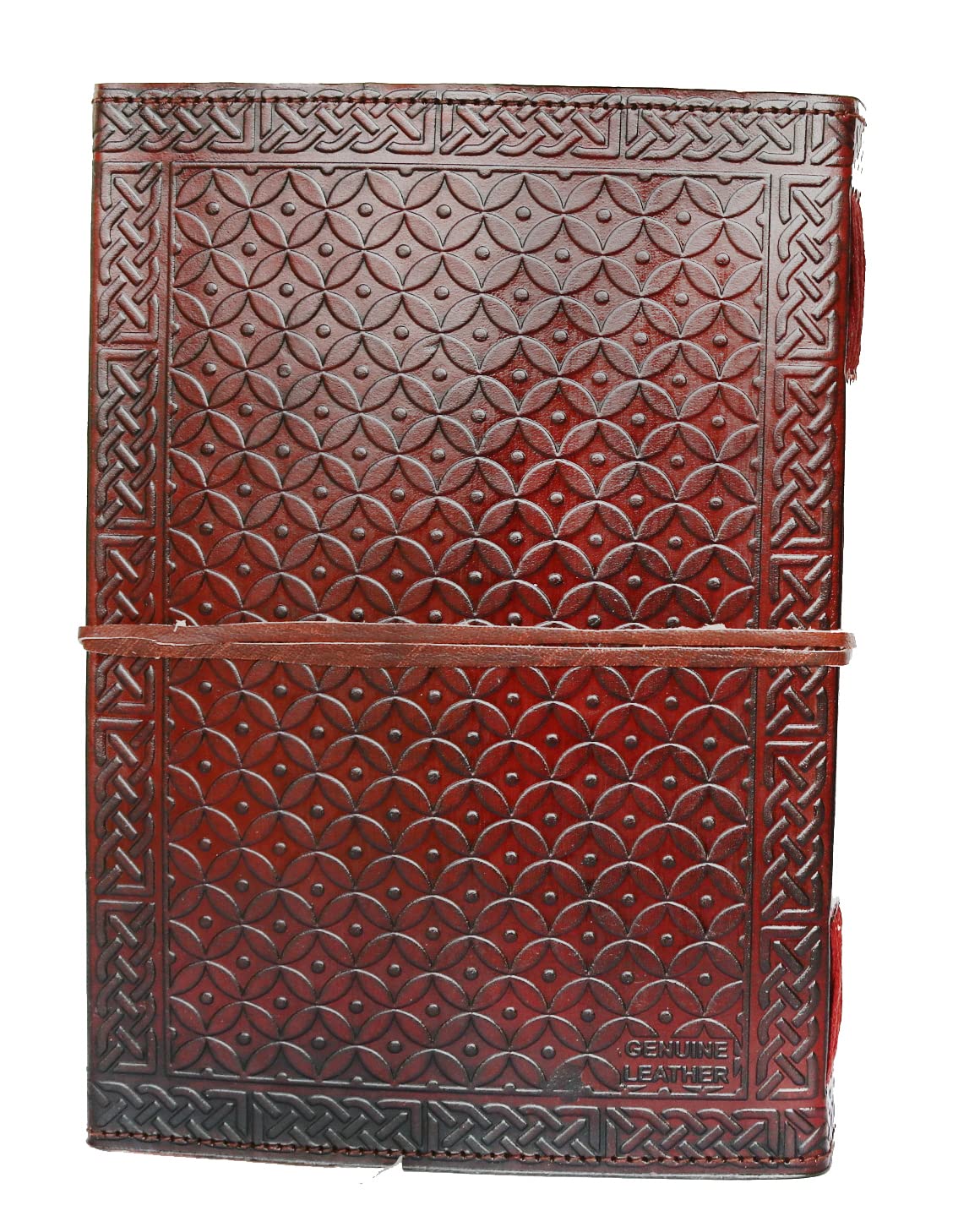 Jaald Handmade Large 10" Embossed Leather Journal Celtic Tree of Life Blank Personal Diary Notebook refillable Gift