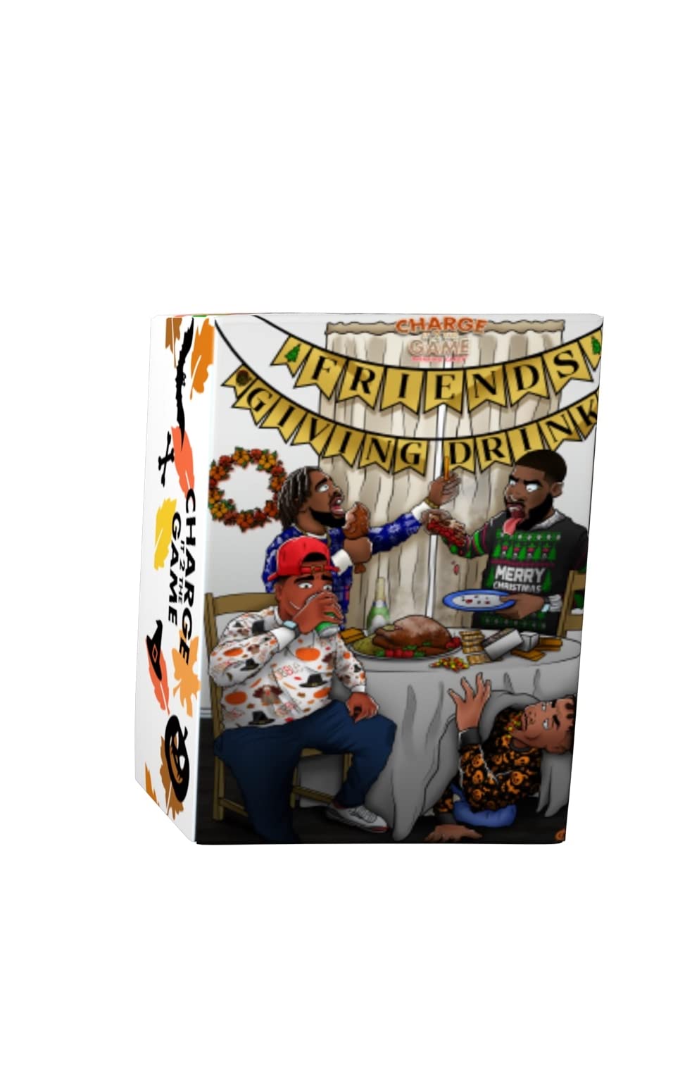 Charge It 2 The Game Drinking Cards - Friends Giving Drinks – Ultimate Holiday Drinking Game, 90 Fun Cards, Dares, Challenges – Perfect for Friendsgiving, Christmas & Holiday Parties