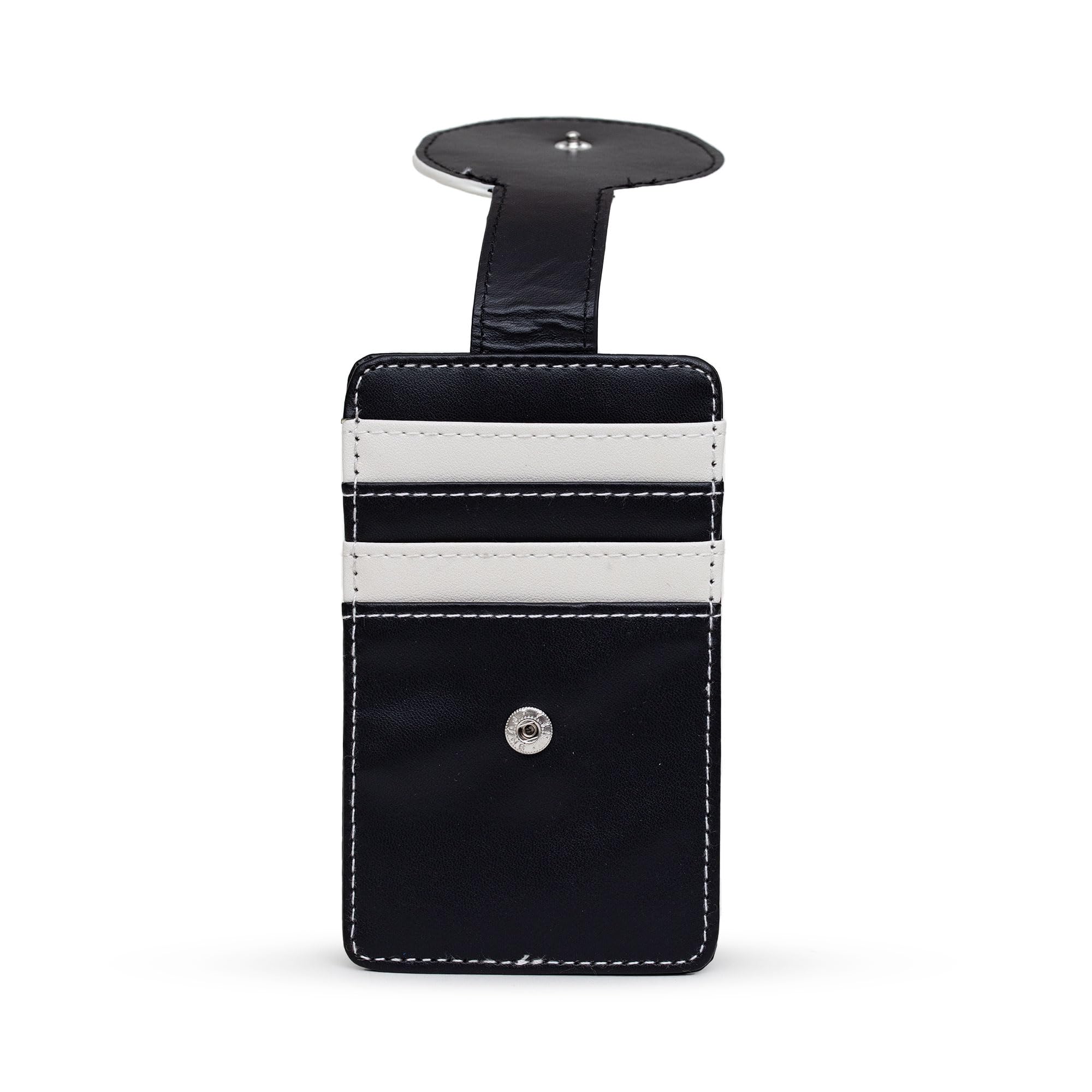 Disney Wallet, Character Wallet ID Card Holder, The Nightmare Before Christmas Jack Smiling Expression Black, Vegan Leather