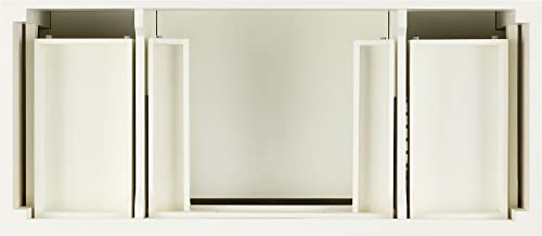 Signature Hardware 953348-48-RUMB-0 Elmdale 48" Free Standing Single Vanity Cabinet Set with Mahogany Cabinet, Vanity Top and Rectangular Undermount Sink - No Faucet Holes