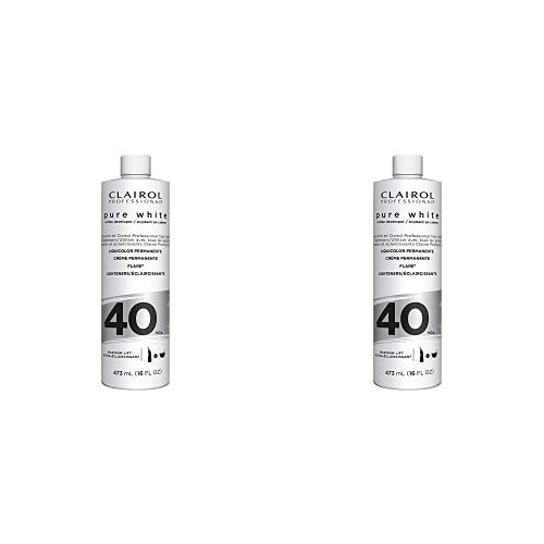Clairol Professional Pure White 40 volume Crème Developer, 16 oz (Pack of 2)