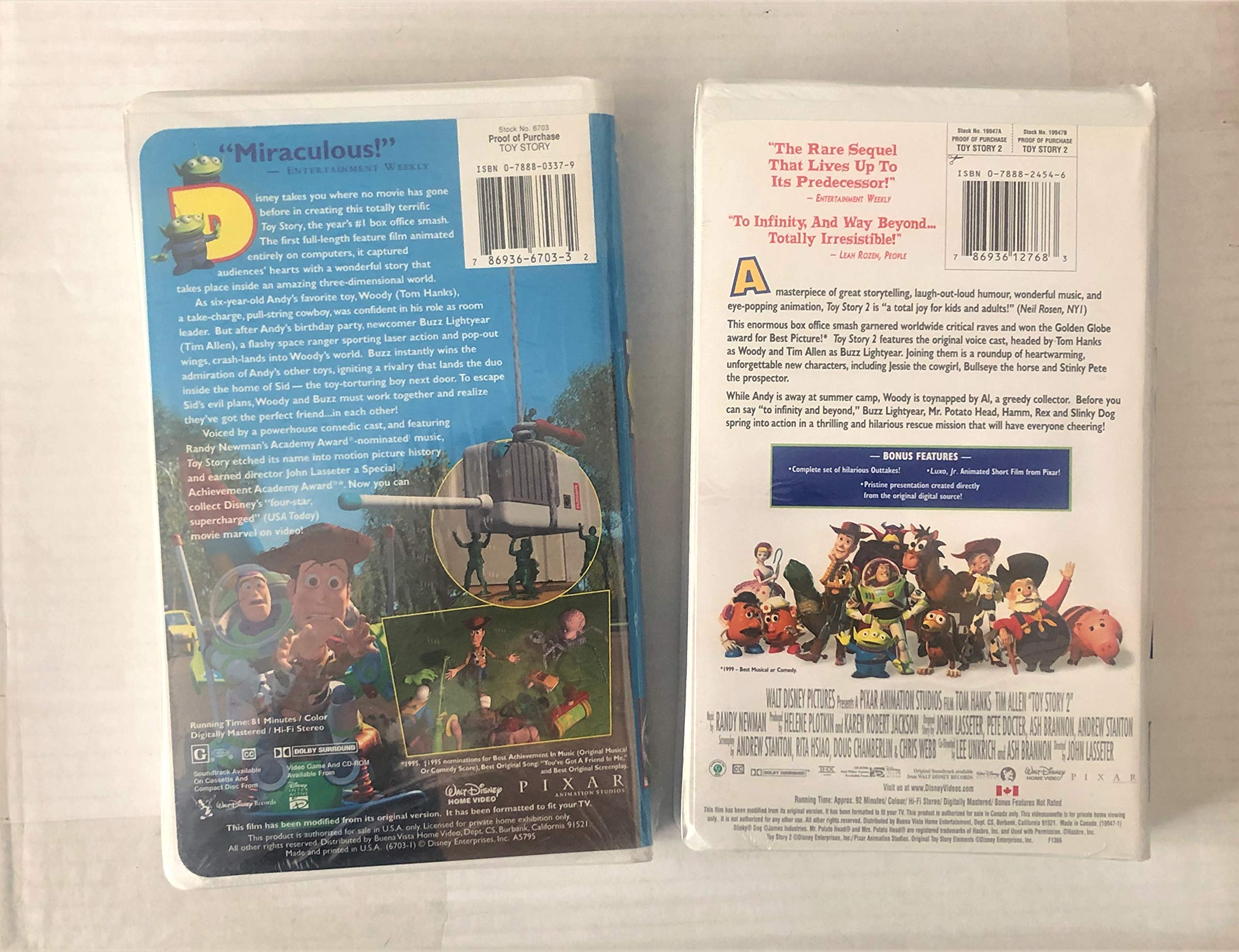 Toy Story 2 Pack Collection : Toy Story and Toy Story 2