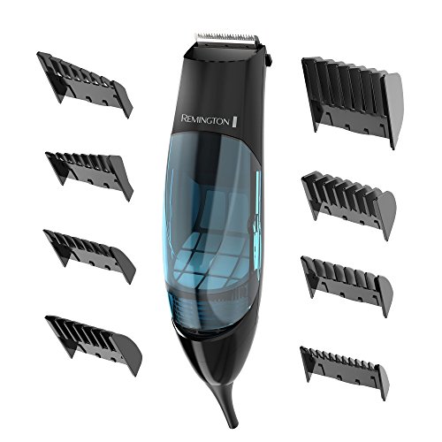 Remington HKVAC2000A Vacuum Haircut Kit, Beard Trimmer, Hair Clippers for Men (18 pieces)