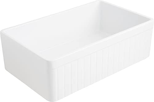 Signature Hardware 950272-30 Brelsford 30" Farmhouse Single Basin Fireclay Kitchen Sink