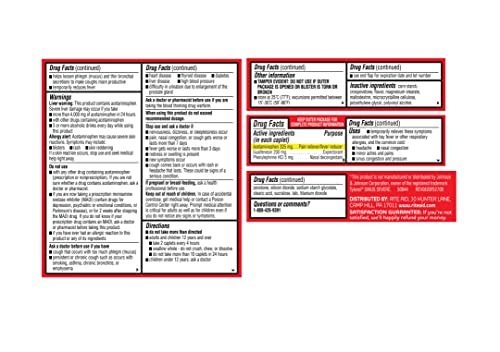 Rite Aid Daytime Severe Sinus Congestion & Pain Relief - Acetaminophen, 325 mg - 24 Caplets | Multi-Symptom Non-Drowsy | Sinus Relief | Cold and Flu Medicine | Severe Cold & Sinus Medicine for Adults