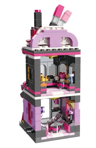 Apostrophe Games Cosmetic Shop Themed Building Block Set (348 Pieces) Model City Store for Kids and Adults