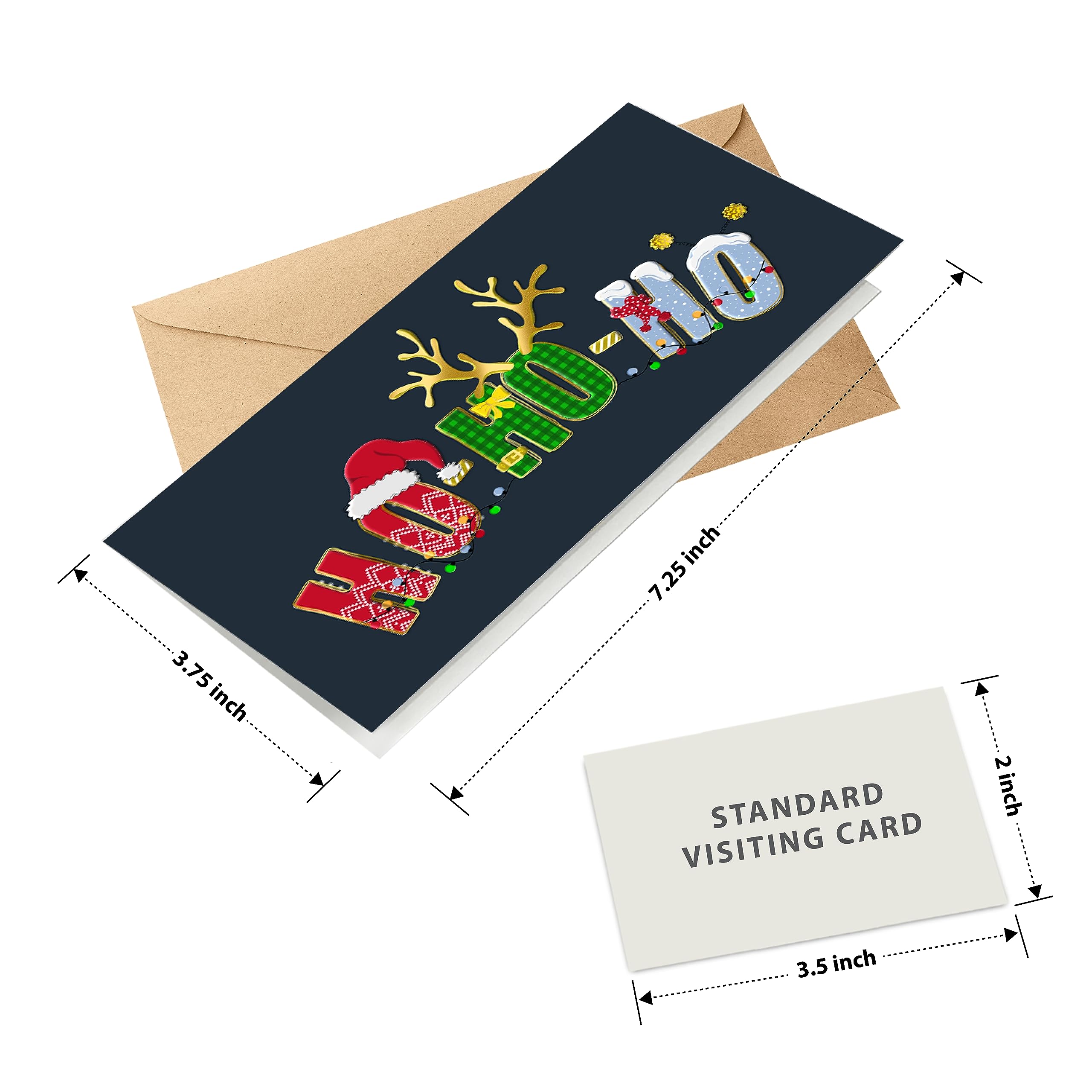 easykart labels 18 Christmas Cards Assortment with Envelopes & Sealing Stickers,Holiday Theme 6 Designs with Foiling & Emboss Effect,7.25" x 3.75" For Friends, Family and loved Ones