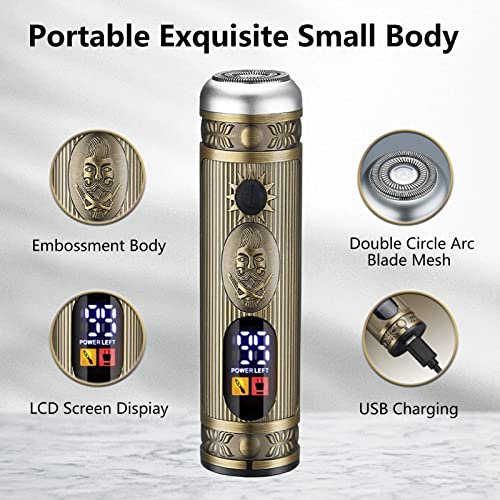 Soonsell Hair Clippers for Man T-Blade Trimmer Nose Hair Trimmer Set,Man Professional Cordless Barber Clippers Set Blade Close Cutting Beard Trimmer Trimmer ,Nose Hair Trimmer LCD Display(Bronze