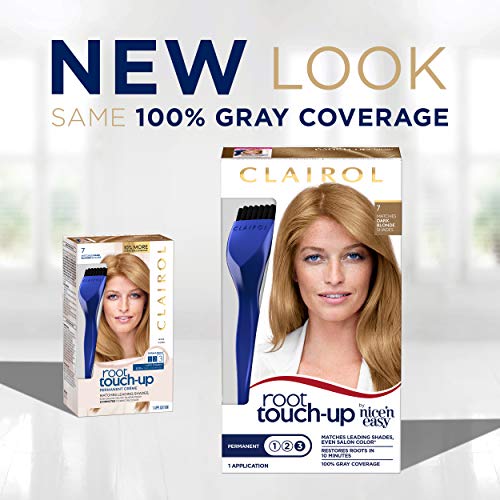 Clairol Root Touch-Up by Nice'n Easy Permanent Hair Dye, 8.5A Medium Ash Blonde Hair Color, Pack of 2