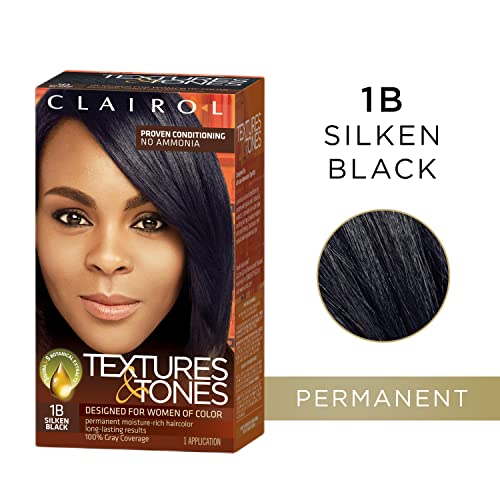 Clairol Professional Textures & Tones Hair Color 1b Silken Black