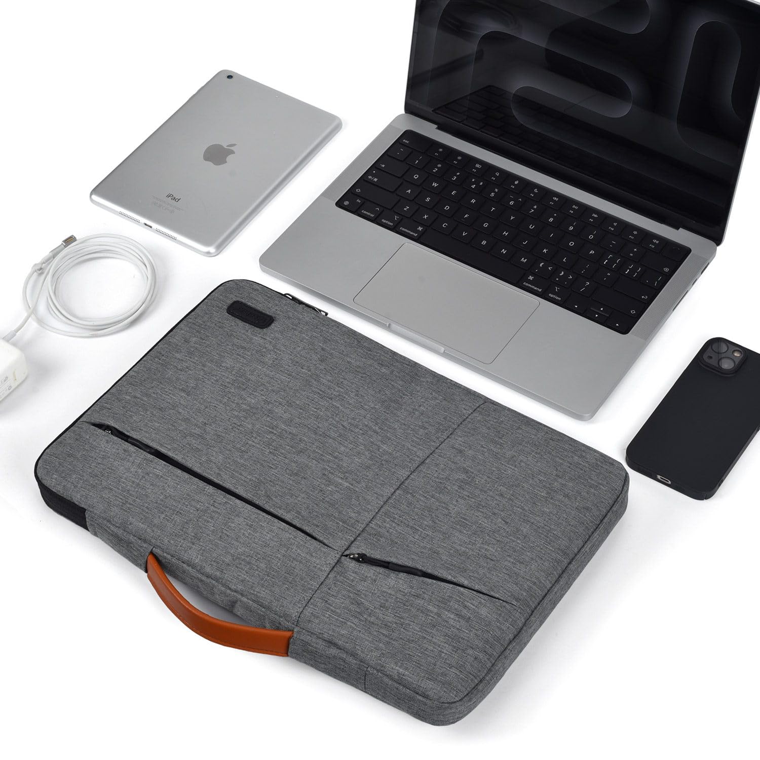 14 Inch Laptop Sleeve Case for HP 14 Laptop/HP Pavilion 14 / EliteBook, Lenovo ideaPad 14, ASUS Vivobook 14, Dell Inspiron 14, 14-in Computer Travel Bag -SpaceGrey