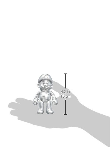 World of Nintendo 4" Metal Mario with Trophy Toy Figure