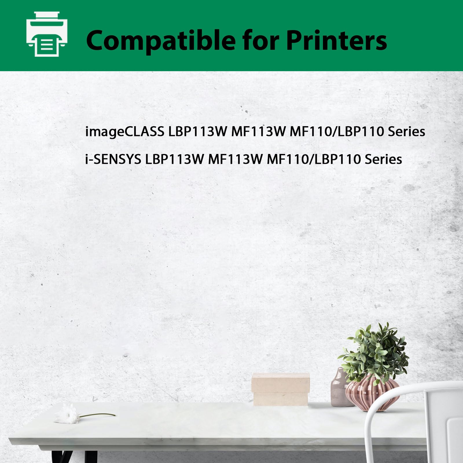 049 Drum Unit -1PK Compatible Replacement for Canon 049 Drum Unit for imageCLASS LBP113W MF113W MF110/LBP110 Series, i-SENSYS LBP113W MF113W MF110/LBP110 Series Printer (Black, 1Pack)