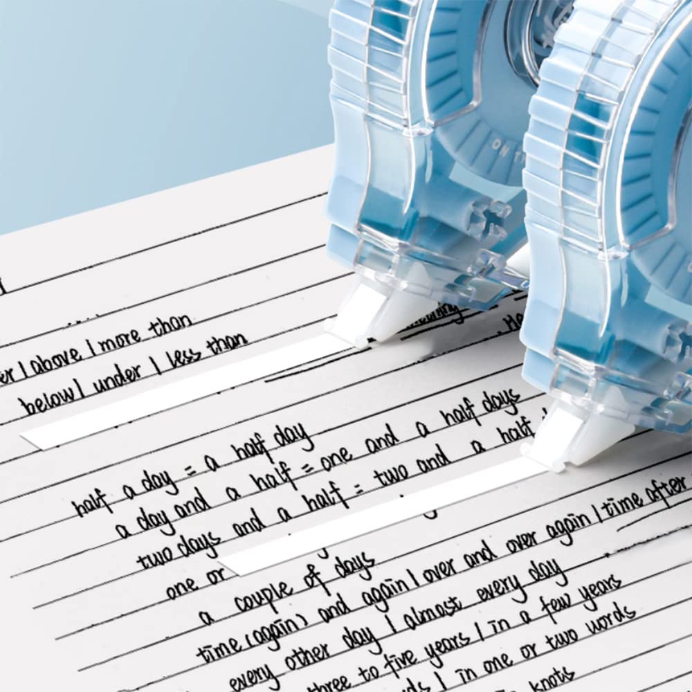 Correction Tape, 12 Pack White Out Correction Tape Dispenser, Easy to Use Applicator for Instant Corrections, Study Supplies and Office Products, 144mx5mm