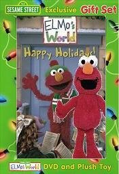 Sesame Street Gift Set: Elmo's World "Happy Holidays" DVD and Plush Toy