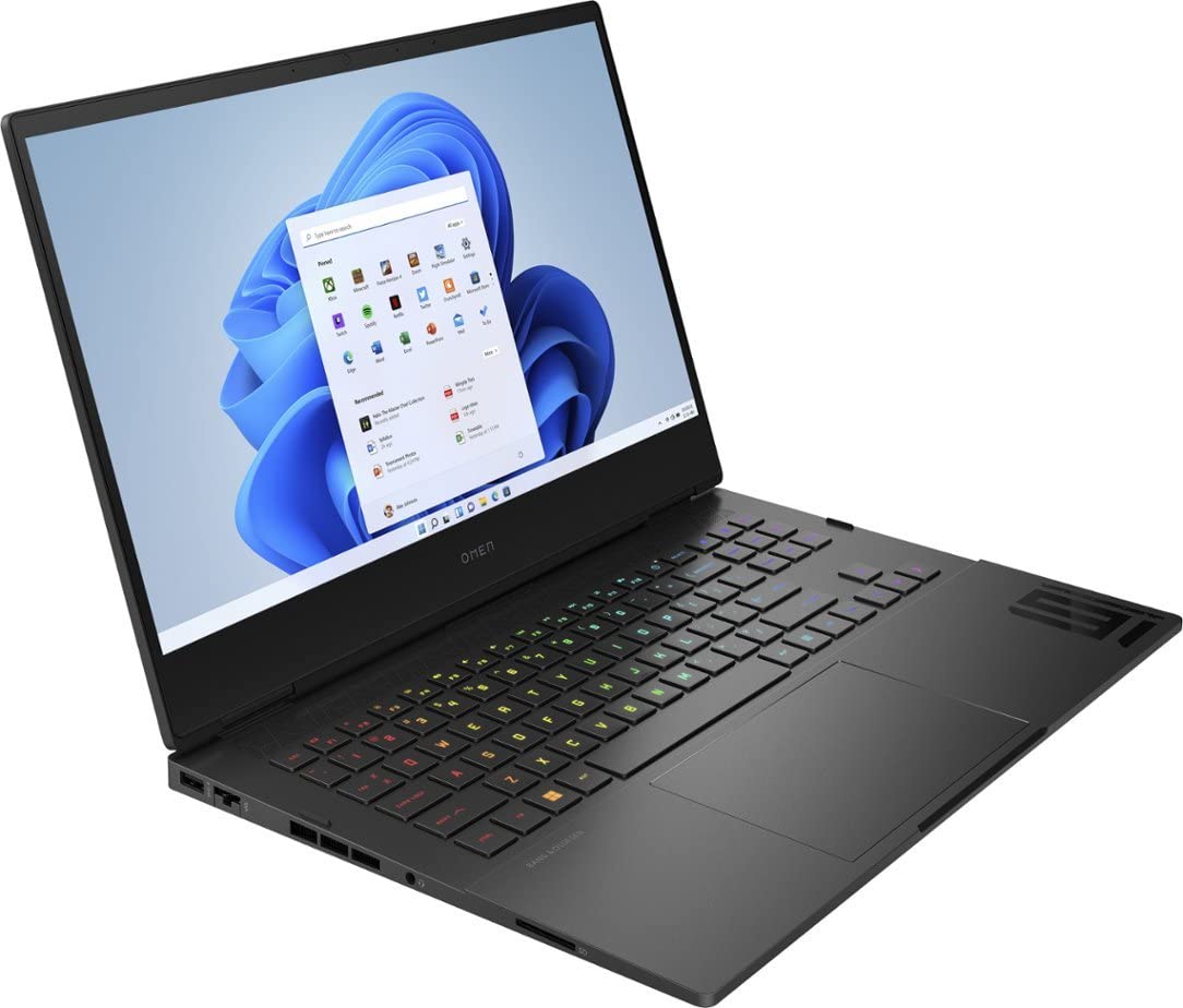 HP OMEN 16 16.1" QHD Gaming Laptop - 12th Gen Intel Core i9-12900H 14-Core up to 5.0 GHz, 16GB DDR5 RAM, 1TB NVMe SSD, GeForce RTX 3060 6GB, Bang & Olufsen Audio, RGB Keyboard, Windows 11 Pro