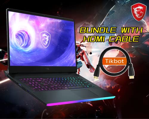 MSI GE76 Raider Gaming Laptop - 12th Gen Intel Core i9-12900H - GeForce RTX 3060 MUX TGP 140W - 17.3" 144HZ 1080p – 99.9WHr w/HDMI (64GB RAM | 1TB PCIe SSD)