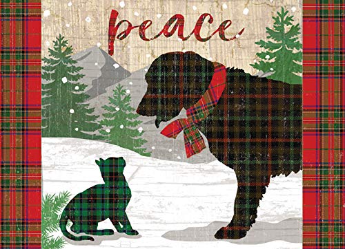 Lux Press Group LPG PERFORMING ARTS BOXED CHRISTMAS CARD SET Peace Set of 18 cards with full color inside designs/18 envelopes (1 design per box)