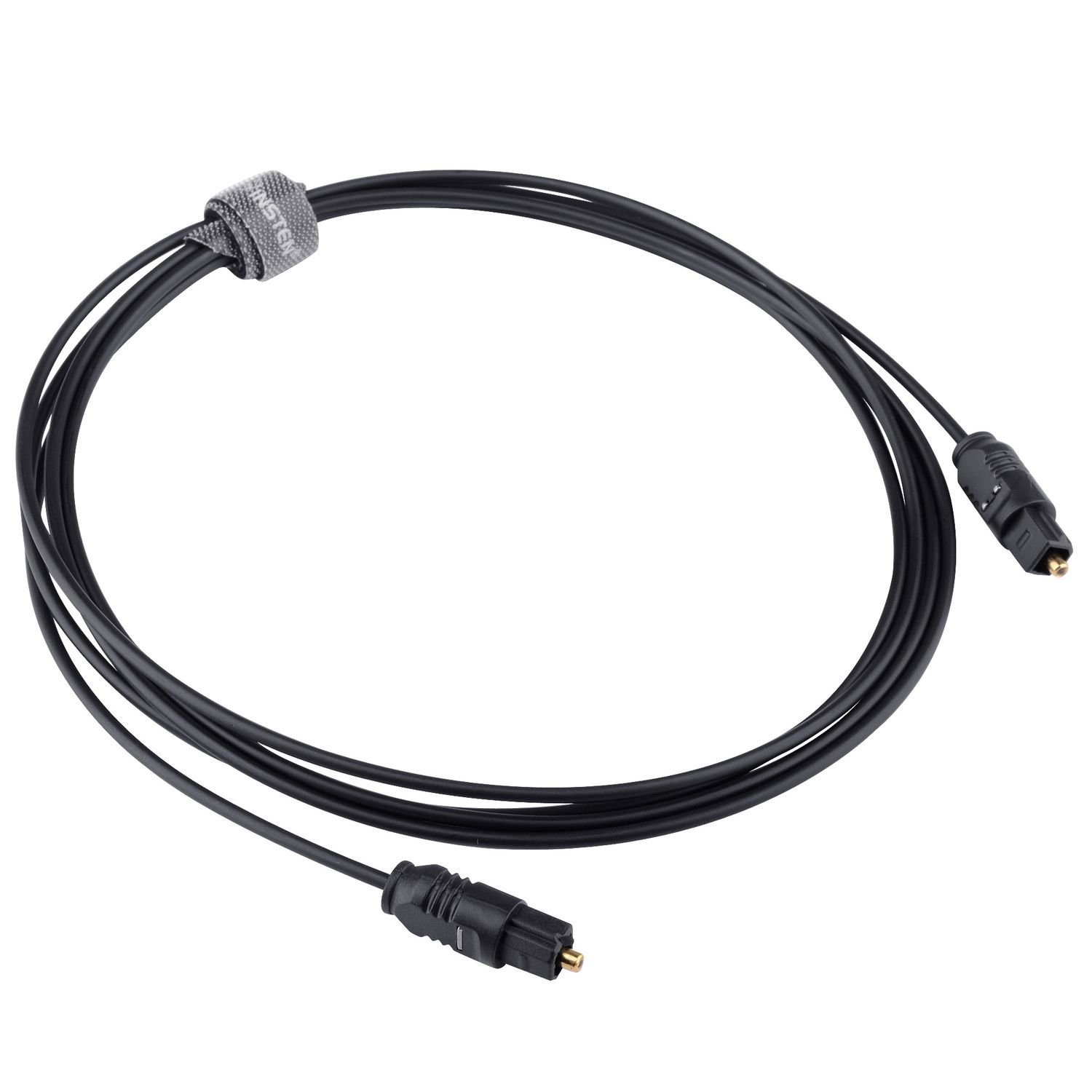 Insten Premium Optical Toslink Audio Cable Compatible with XBOX 360, PS3, Tivo, HDTV, A/V Receiver, Cablebox, etc. 6 Feet (2Meter)