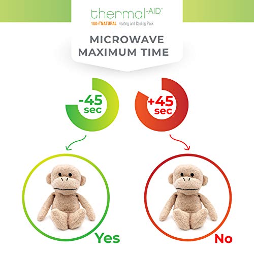 Thermal-Aid Zoo โ Jo Jo The Monkey โ Microwavable Stuffed Animal โ Kids Hot and Cold Pain Relief