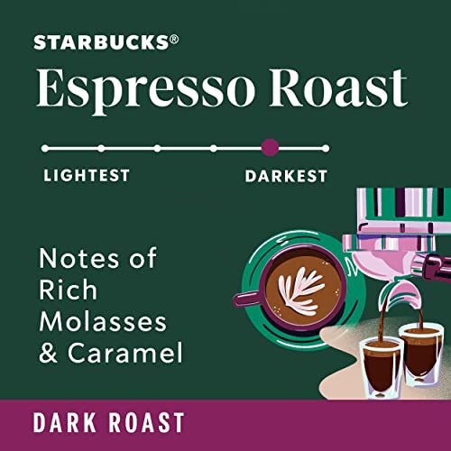 Starbucks Ground Coffee—Dark Roast Coffee—Espresso Roast—100% Arabica—1 bag (28 oz)