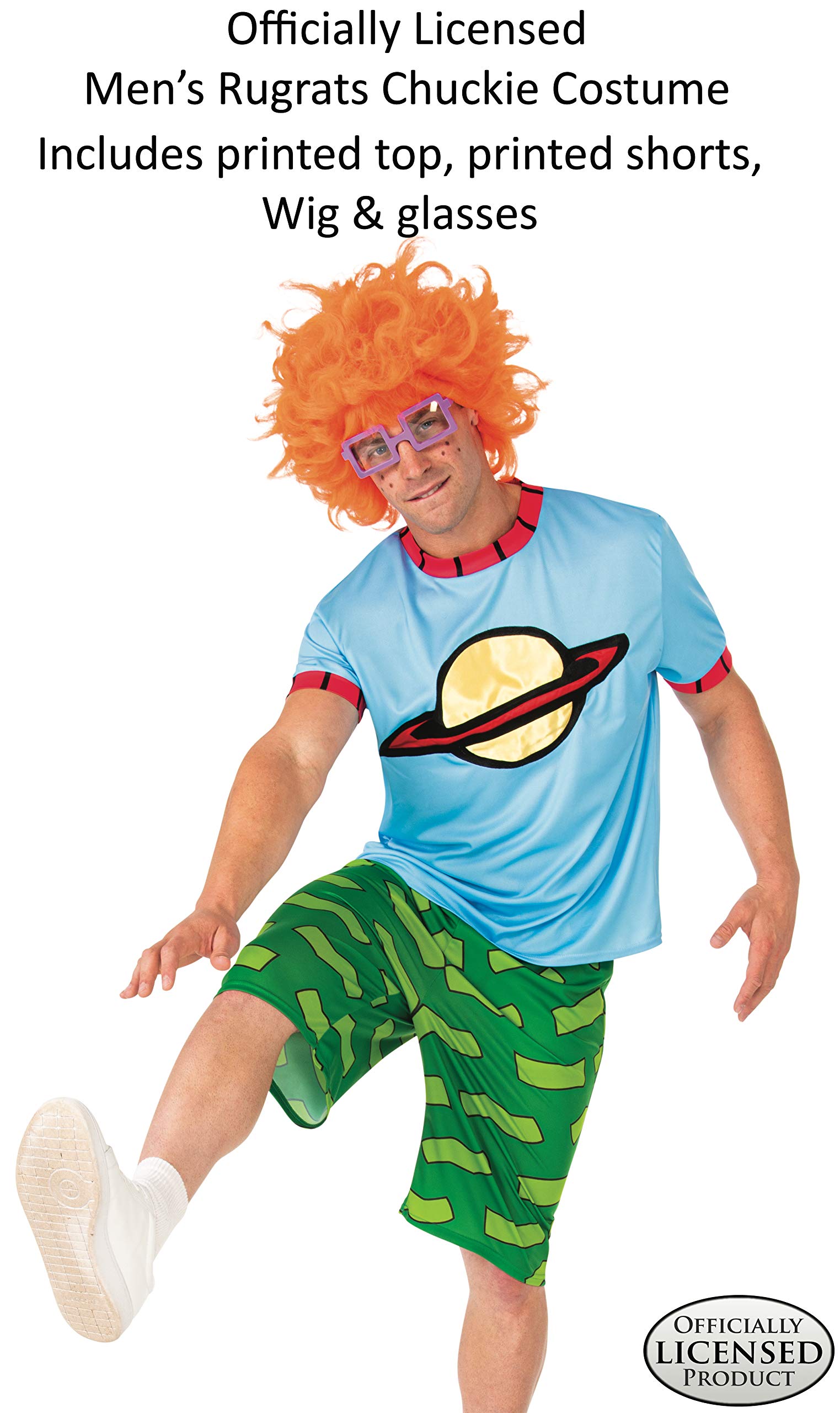 Rubies Men's Nickelodeon Rugrats Chuckie Costume, X-Large for Themed Parties and Halloween