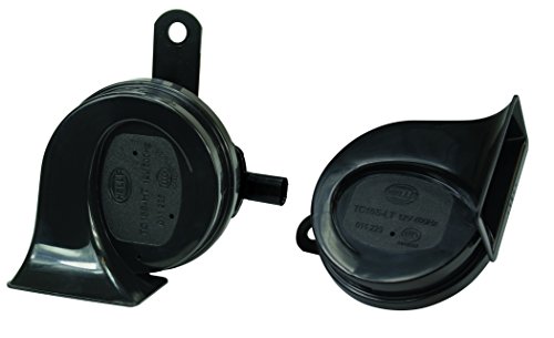 HELLA 012010881 Black 12V BX Trumpet Horn Kit (Bmw)