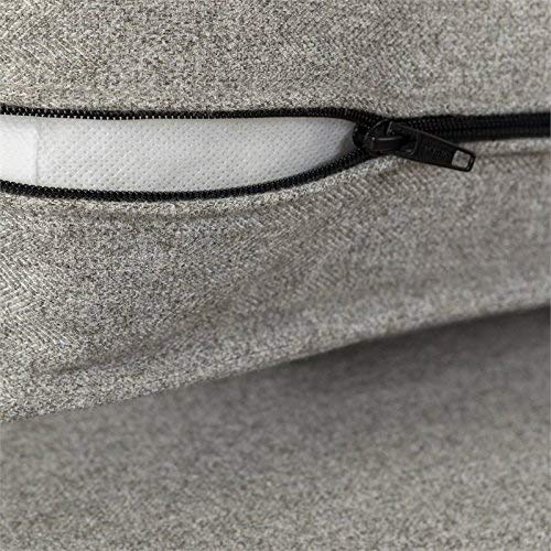 South Shore Live-It Cozy Sectional Sofa-Bed with Storage, Gray Fog