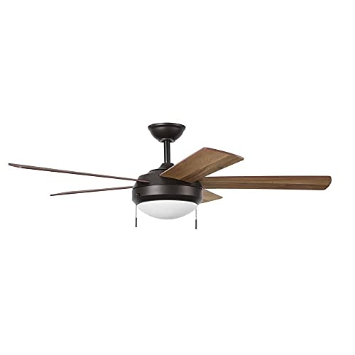 Hampton Bay Claret 52 in. Indoor Oil Rubbed Bronze Ceiling Fan with Light Kit, (SW20006 ORB)