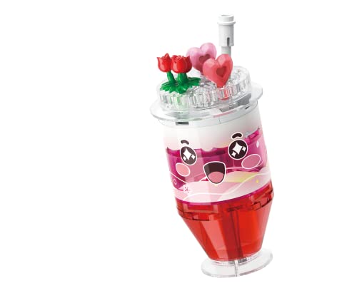 Apostrophe Games 6 in 1 Boba Teas Building Block Set – 108 Pcs – Milk Tea, Peach Oolong, Mango Sago – Drinks for Building
