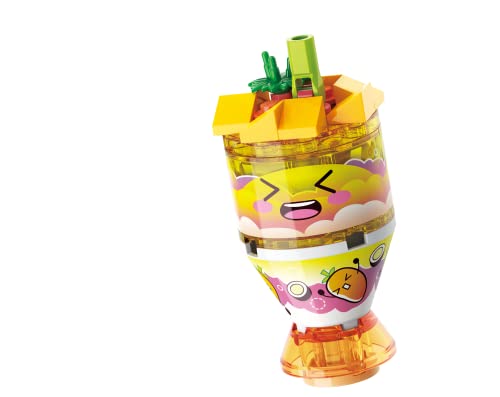 Apostrophe Games 6 in 1 Boba Teas Building Block Set – 108 Pcs – Milk Tea, Peach Oolong, Mango Sago – Drinks for Building