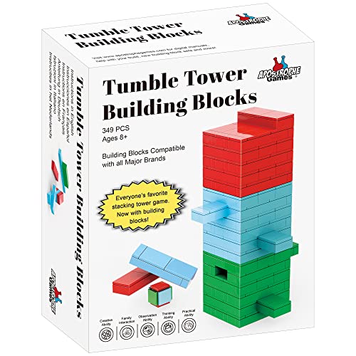Apostrophe Games Tumble Tower Building Block Set