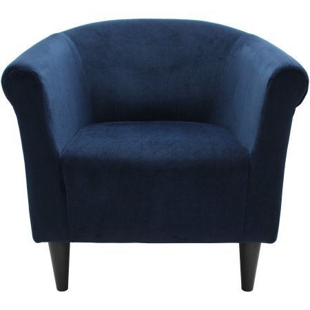 Mainstays Microfiber Bucket Accent Padded Chair (Microfiber, 18" Navy Blue)