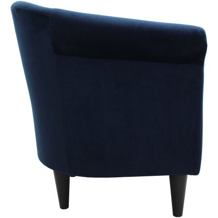 Mainstays Microfiber Bucket Accent Padded Chair (Microfiber, 18" Navy Blue)
