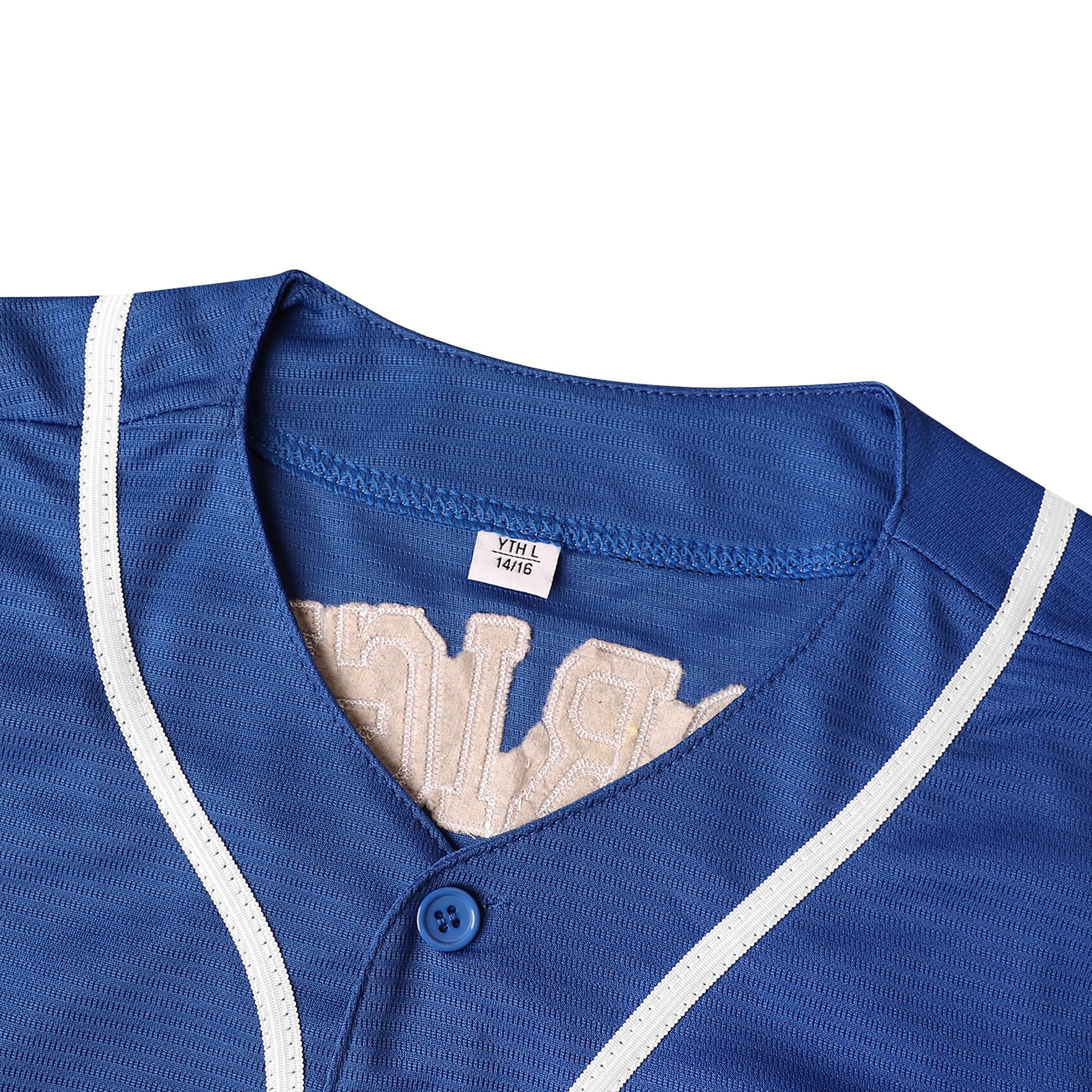 Youth Sandlot Jersey,Benny The Jet Rodriguez Alan Yeah-Yeah McClennan Michael Squints Christmas Jersey for Girl Boys' (Large,Youth 30 Blue)