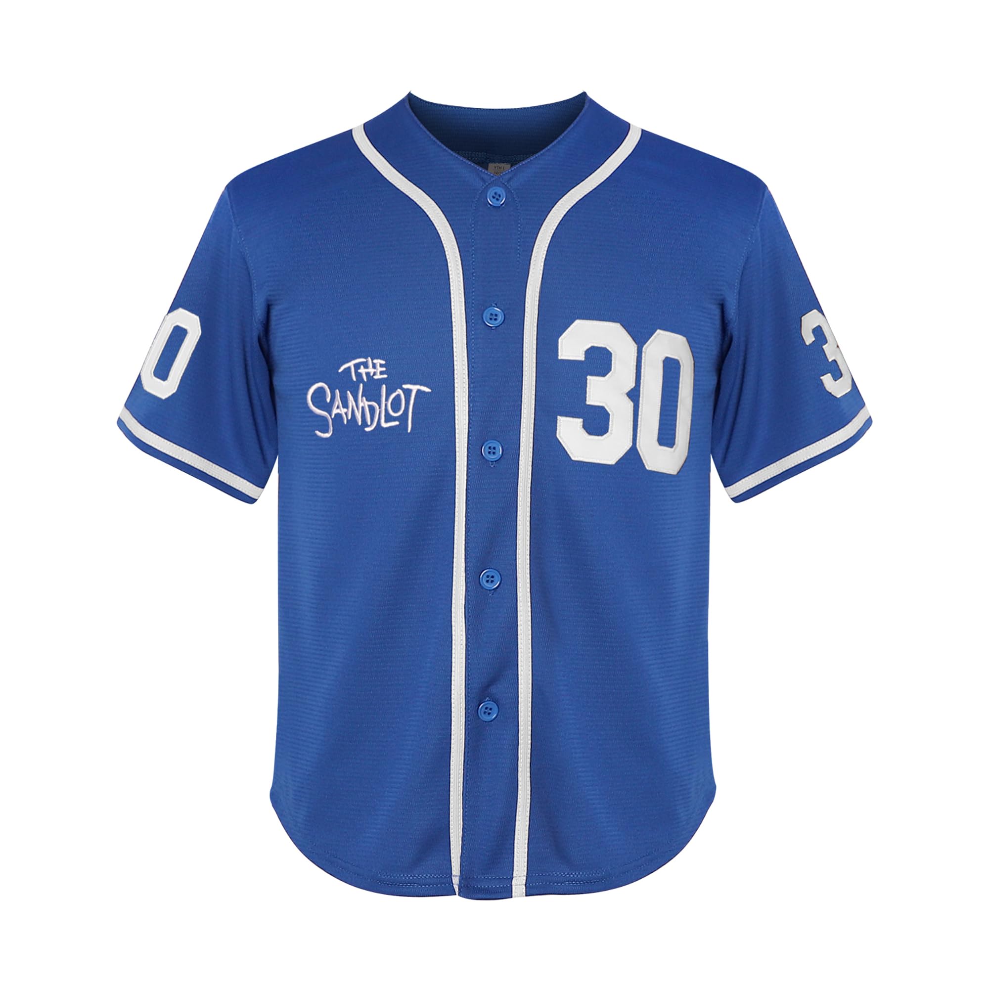 Youth Sandlot Jersey,Benny The Jet Rodriguez Alan Yeah-Yeah McClennan Michael Squints Christmas Jersey for Girl Boys' (Large,Youth 30 Blue)