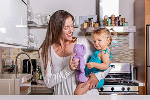 Thermal-Aid Zoo — Tumble The Lavender Bear — Kids Hot and Cold Pain Relief Heating Pad Microwavable Stuffed Animal and Cooling Pad — Easy Wash, Natural Sleep Aid — Pregnancy Must-Haves for Baby