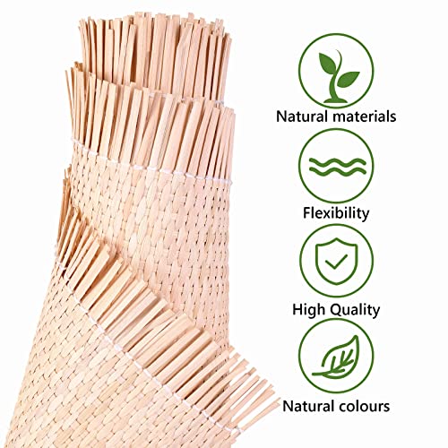4.5"/14"/16"/18"/20"/24" Width Closed Natural Cane Webbing, Rattan Webbing for Caning Projects, Woven Cane Roll for Furniture, Chair, Cabinet, Ceiling, Basket
