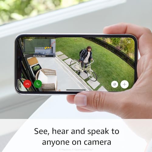 Ring Stick Up Cam Pro Solar | Two-Way Talk with Audio+, 3D Motion Detection with Bird’s Eye Zones, 1080p HDR Video & Color Night Vision (2023 release), Black
