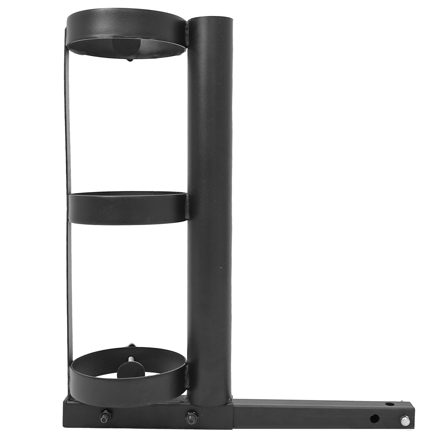 Tredre Oxygen Tank Holder Cane Holder 2 in 1 for Power Mobility Scooters, Electric Wheelchair Accessories (Works with 1"X1" Hitch Receiver Equipped), Suitable for D and E Oxygen Cylinder