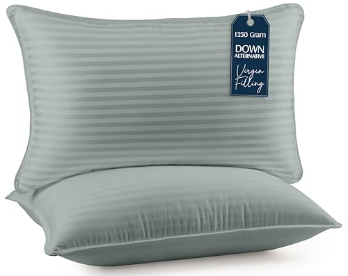 Utopia Bedding Bed Pillows for Sleeping King Size (Light Grey), Set of 2, Cooling Hotel Quality, for Back, Stomach or Side Sleepers