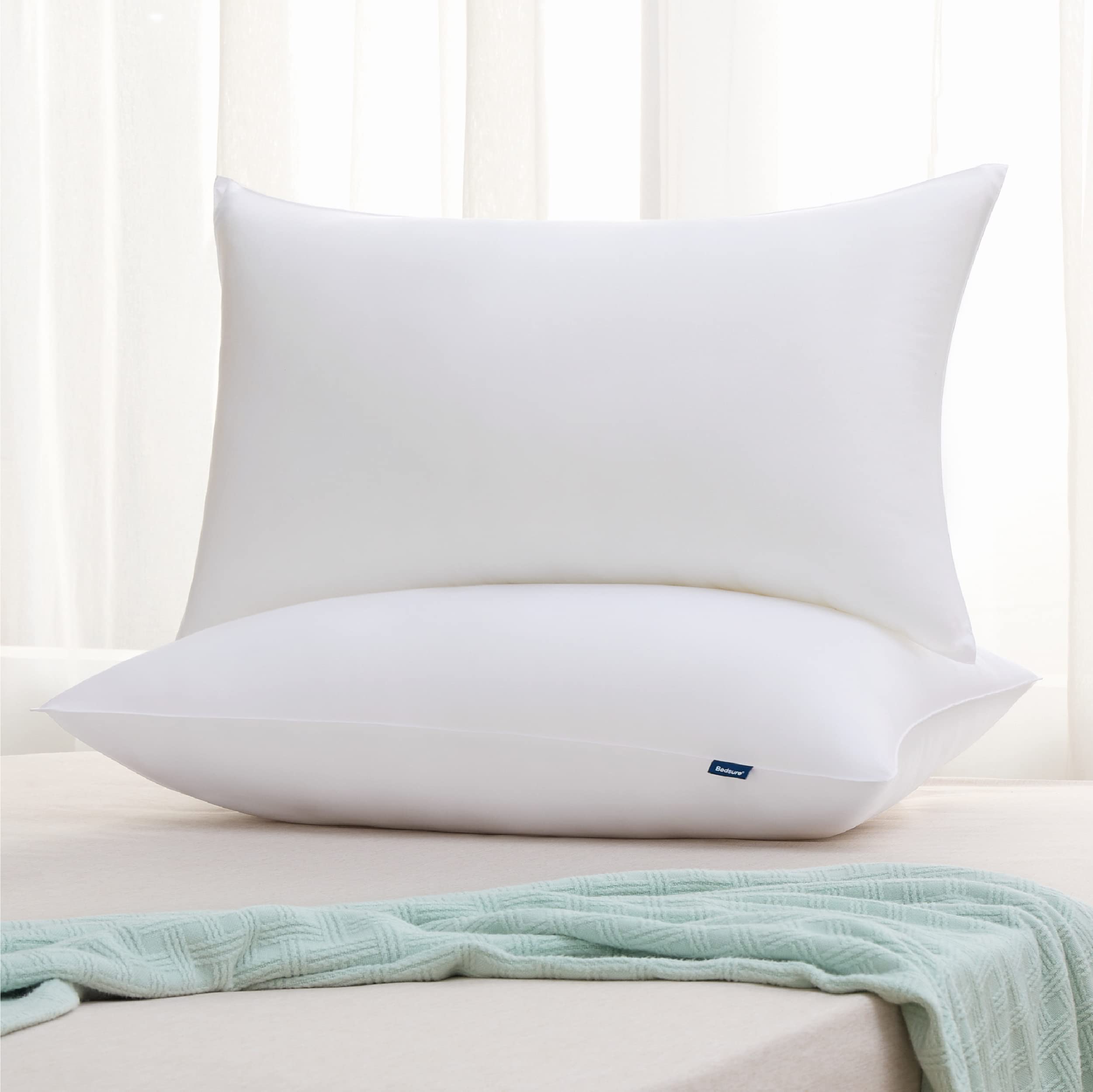 Bedsure Pillows King Size Set of 2 - King Size Pillows 2 Pack Premium Down Alternative Hotel Pillows Set of 2- Soft and Supportive Bed Pillows for Side and Back Sleeper