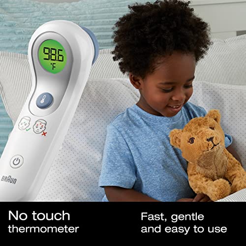 Braun No Touch and Forehead Thermometer - Touchless Thermometer for Adults, Babies, Toddlers and Kids – Fast, Reliable, and Accurate Results