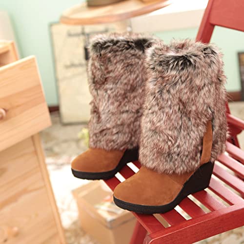 Womens Shoes Fashion Stretch Solid Color Round Toe Zipper Middle Heel Chunky Heel Over The Knee Boots Apostrophe Boots