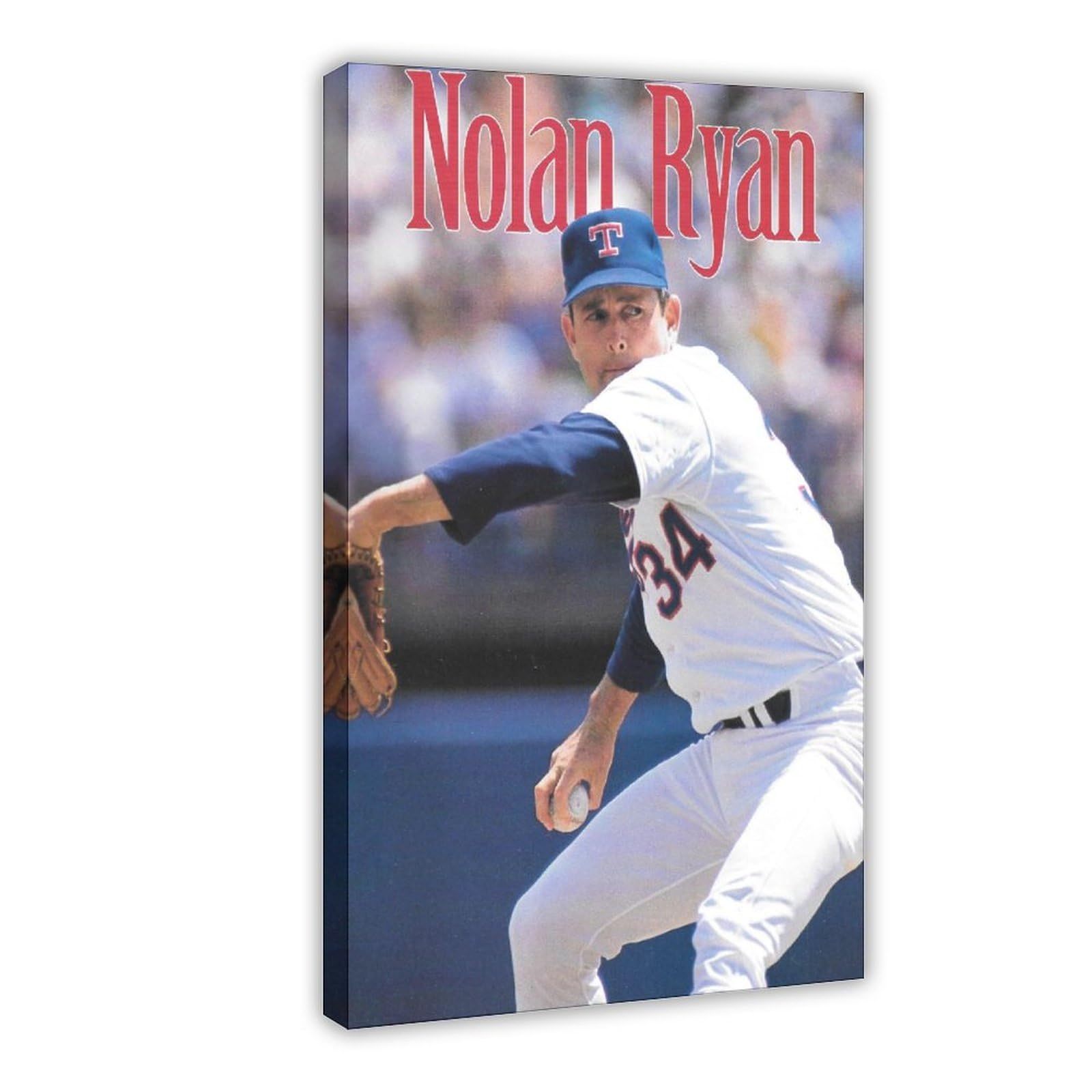 Nolan Ryan Baseball Playe74 Canvas Poster Bedroom Decor Sports Landscape Office Room Decor Gift Frame: Frame:16x24inch(40x60cm)